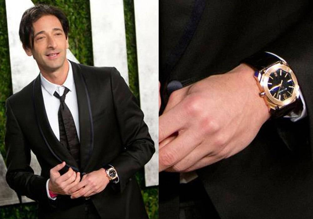 Adrien Brody Spotted Wearing Bvlgari Octo Gold Watch Luxury Watch adrien-brody-spotted-wearing-bvlgari-octo-gold-watch-luxury-watch