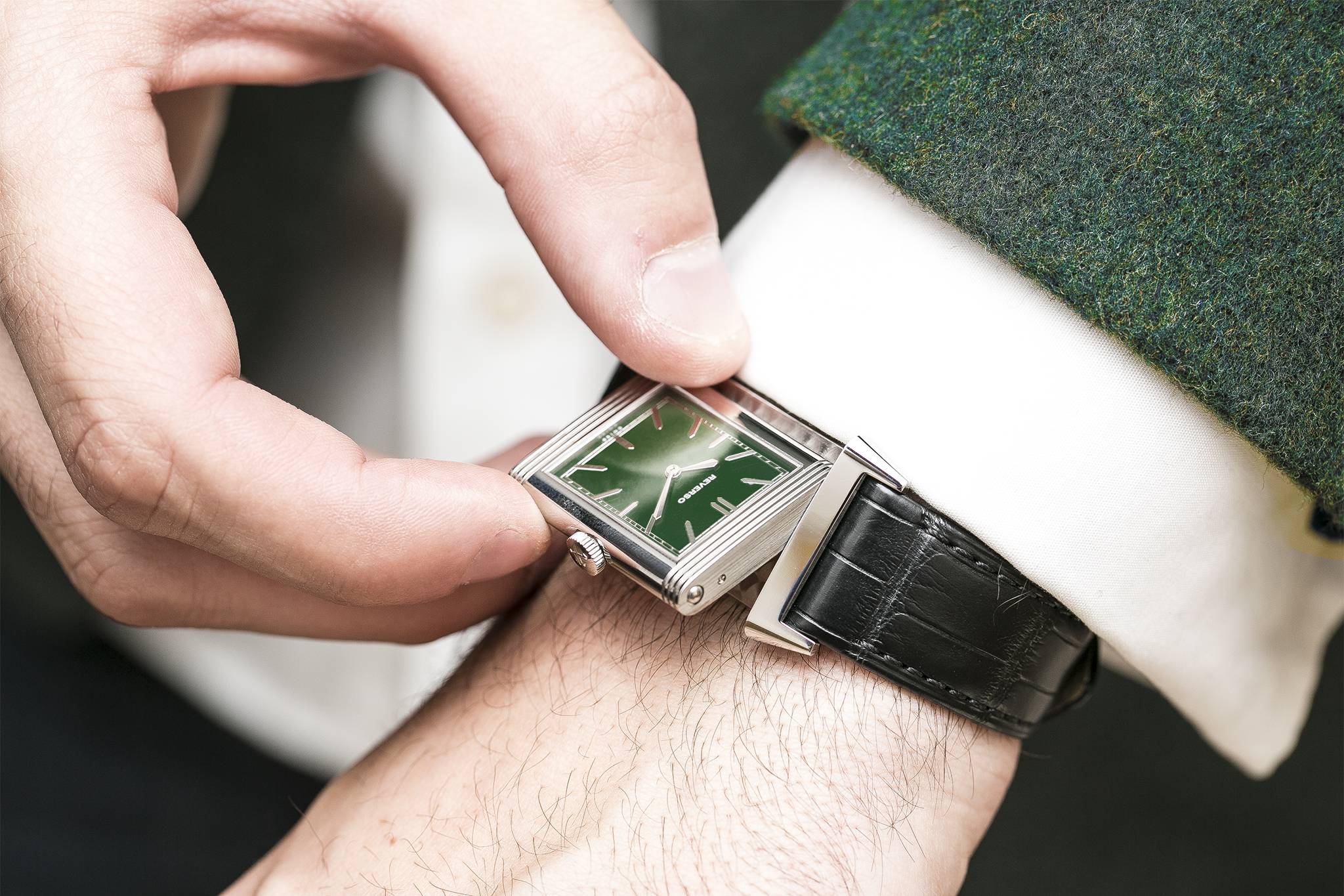 Jaeger-LeCoultre Releases A Green Grande Reverso Ultra Thin 1931 For London