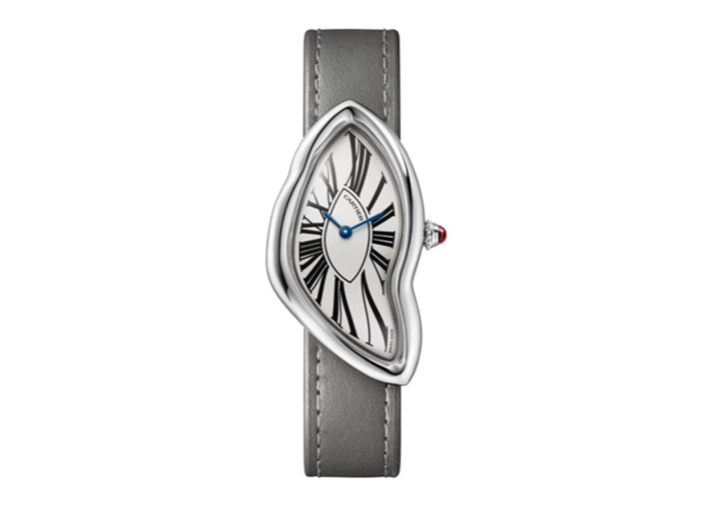 The Nw London Boutique Exclusive Cartier Crash Watch In Platinum